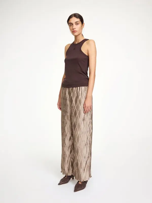 BY MALENE BIRGER Letita Wide-leg Trousers - Cobblestone