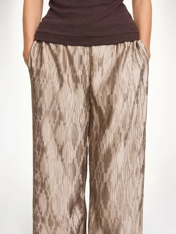 BY MALENE BIRGER Letita Wide-leg Trousers - Cobblestone