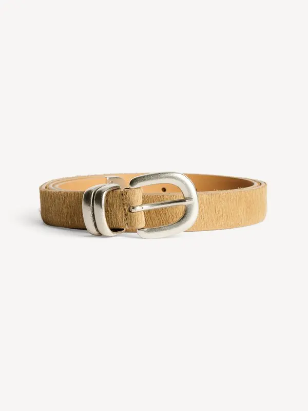 BY MALENE BIRGER Zoilo Leather Belt - Wood