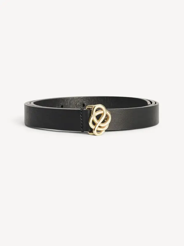 BY MALENE BIRGER Ouma Leather Belt - Black