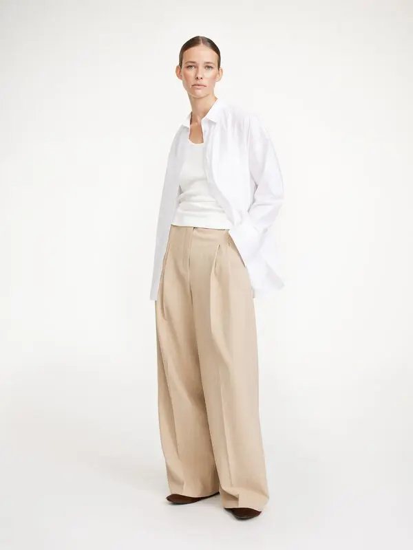 BY MALENE BIRGER Cymbaria High-waisted Trousers - Cinnamon Brown