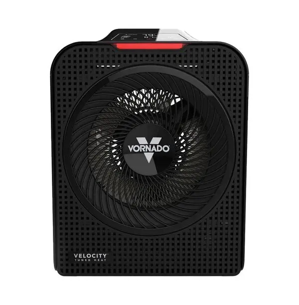 VORNADO AIR Whole Room Heater With Auto Climate Control – Velocity Tuned Heat V5 - Black
