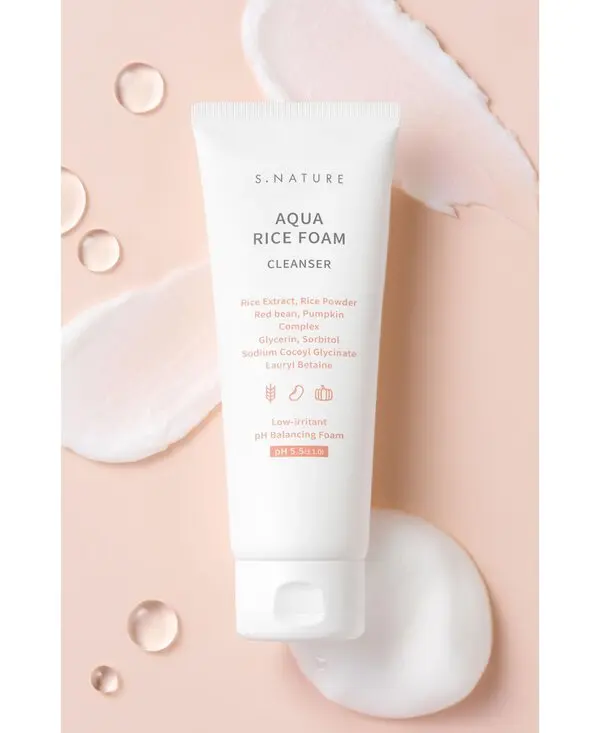 S. NATURE Aqua Rice Foam Cleanser Jombo
