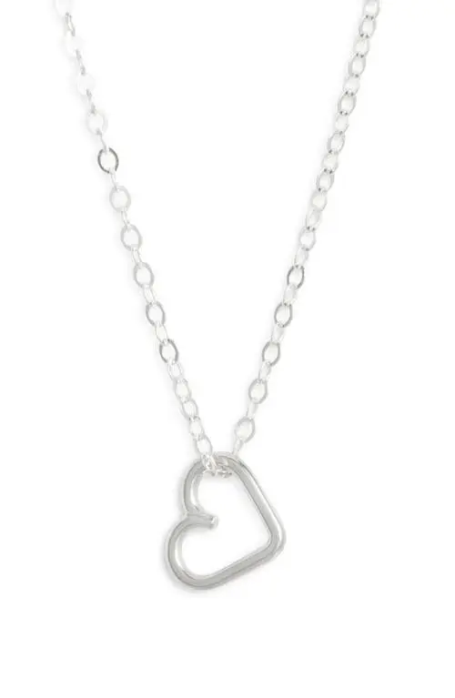 NASHELLE Mini Heart Pendant Necklace - Sterling Silver