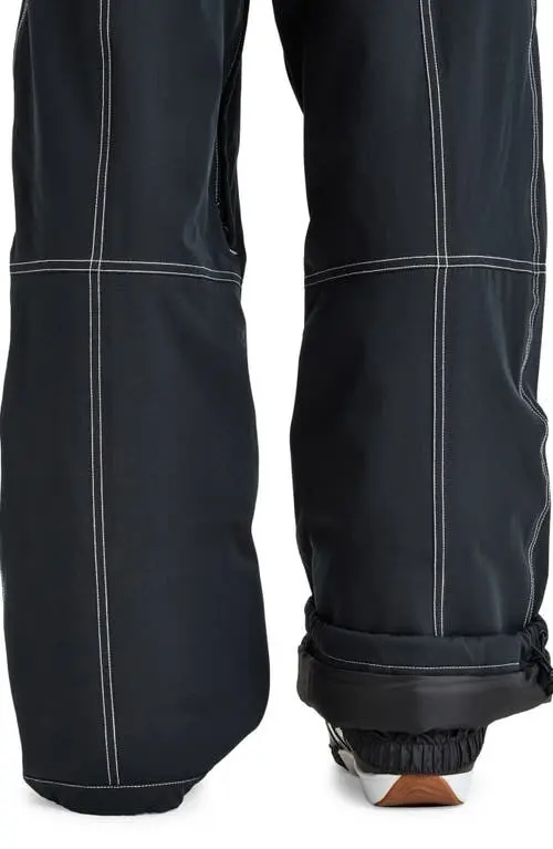 Roxy Drawcord-toggle Grid Pants - Anthracite