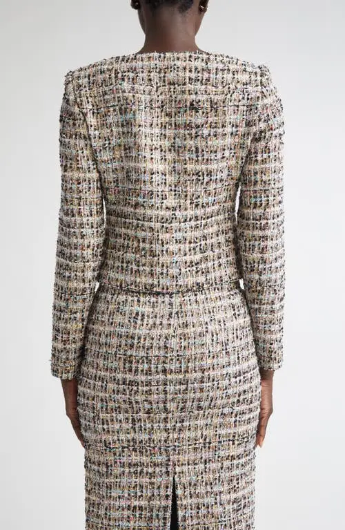 St. John Metallic Tweed Jacket