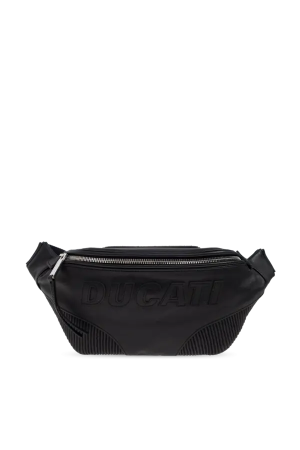 Dsquared2 X Ducati Leather Pouch - Black