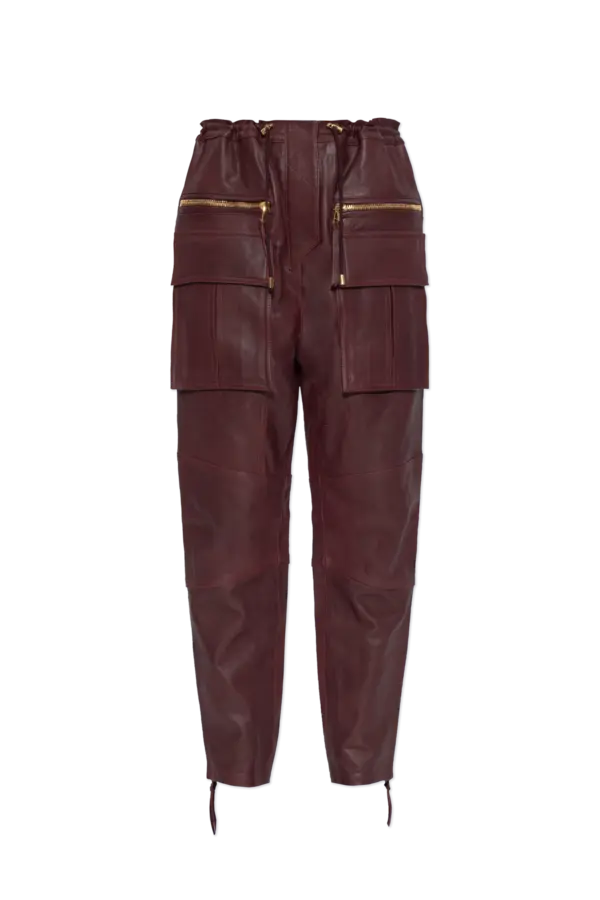 Balmain Leather Trousers