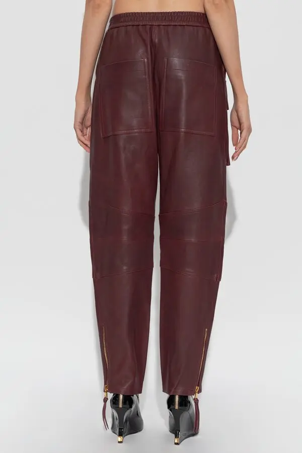 Balmain Leather Trousers