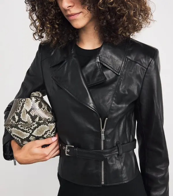 Paige Foxe Lamb Leather Moto Jacket