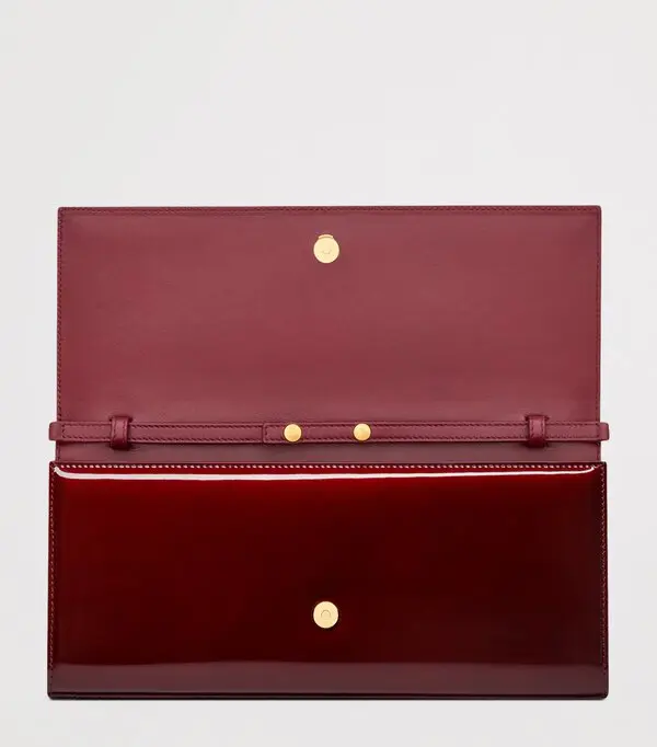 Saint Laurent Kate Patent Chain Wallet
