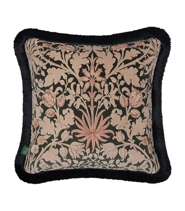 HOUSE OF HACKNEY Velvet Hyacinth Novellus Fringed Cushion - Black