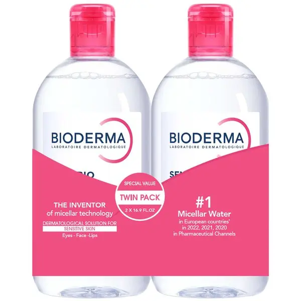 BIODERMA Sensibio H2o Micellar Water Duo 16.9 Oz - One-color