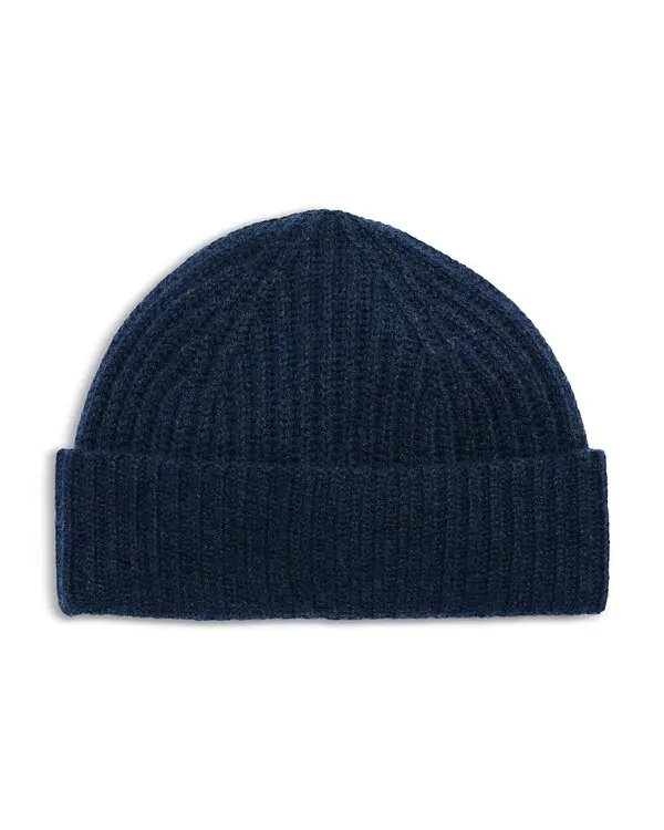 Bloomingdale'S Chunky Ribbed Knit Beanie - Navy Heather