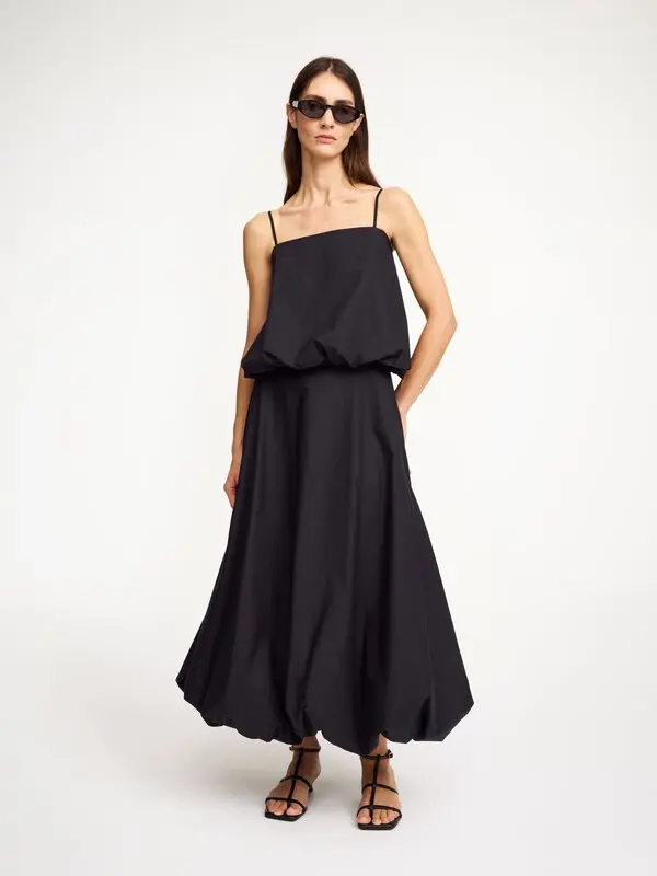 BY MALENE BIRGER Mia Organic Cotton Top - Black