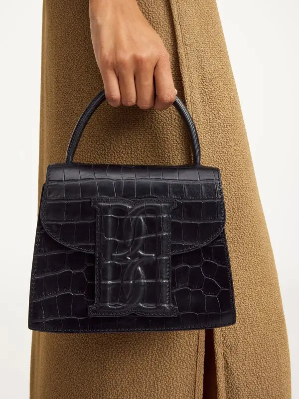 BY MALENE BIRGER Ramil Leather Shoulder Bag - Black