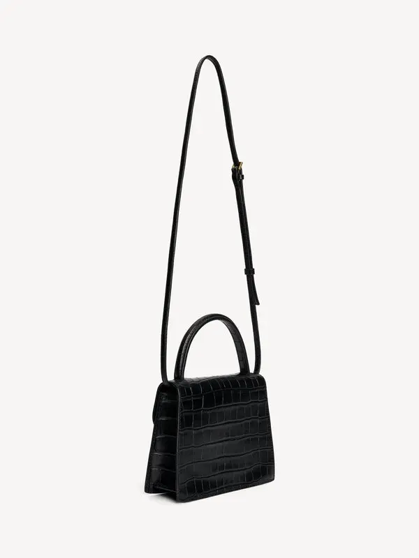 BY MALENE BIRGER Ramil Leather Shoulder Bag - Black