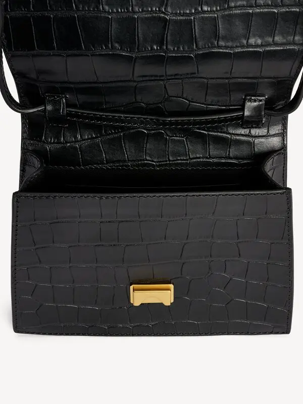 BY MALENE BIRGER Ramil Leather Shoulder Bag - Black