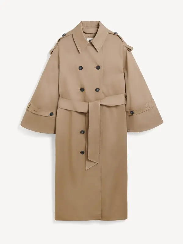 BY MALENE BIRGER Alaya Cotton Trench Coat - Fosil