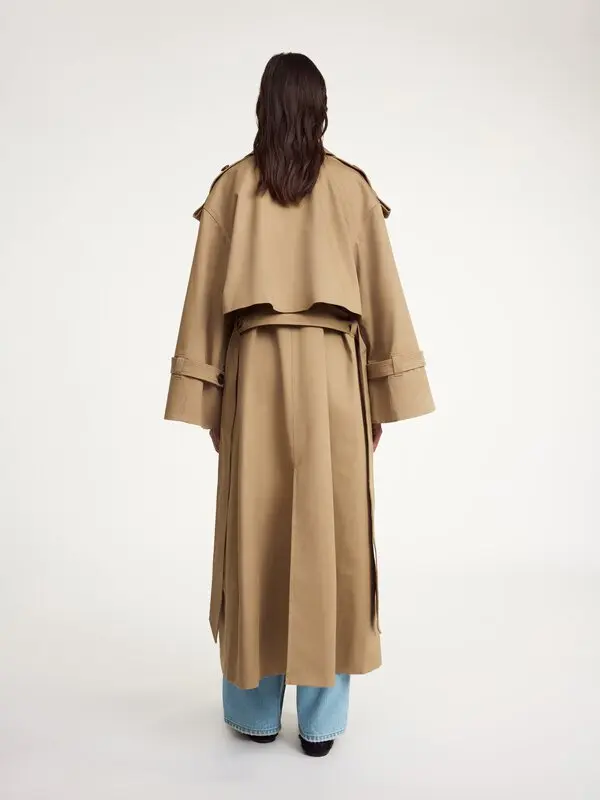 BY MALENE BIRGER Alaya Cotton Trench Coat - Fosil