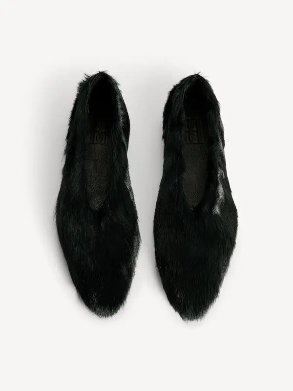 BY MALENE BIRGER Merina Leather Flats - Black