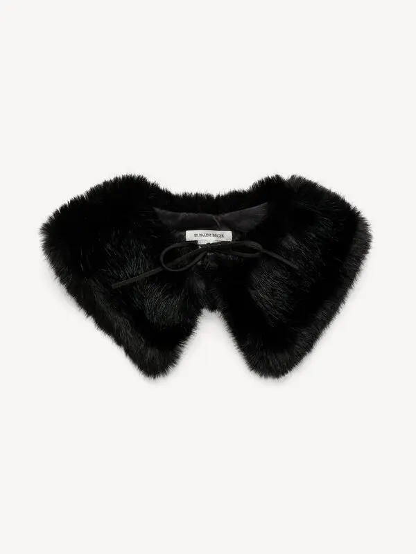 BY MALENE BIRGER Cowie Faux Fur Collar - Black