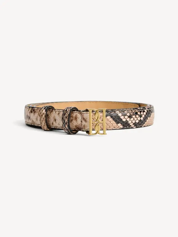 BY MALENE BIRGER Marlos Leather Belt - Snake