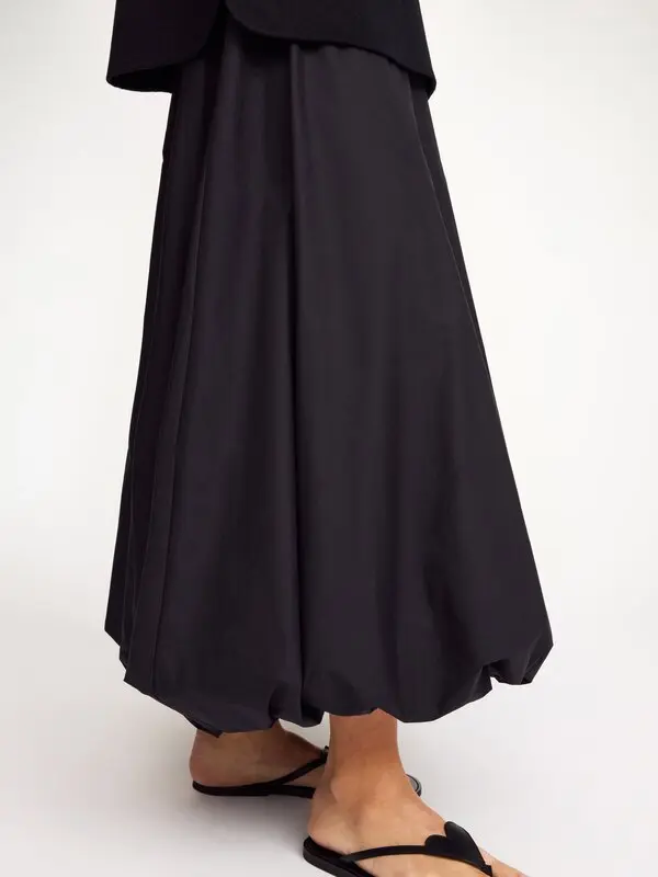BY MALENE BIRGER Aubrey Organic Cotton Midi Skirt - Black