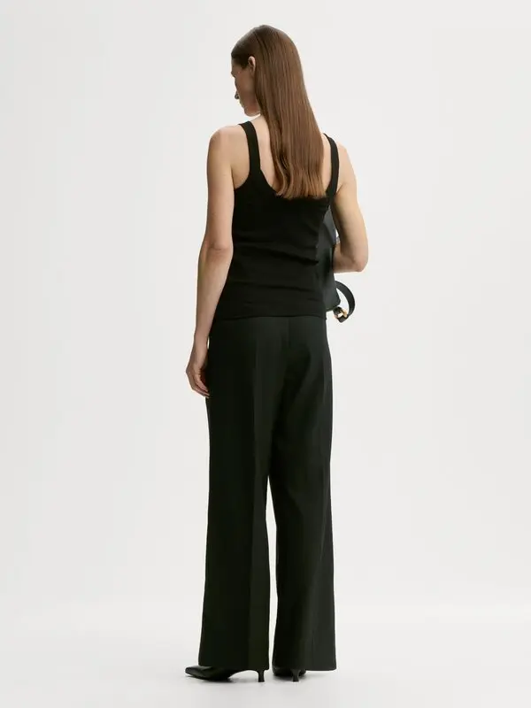 BY MALENE BIRGER Frillio Tank Top - Black