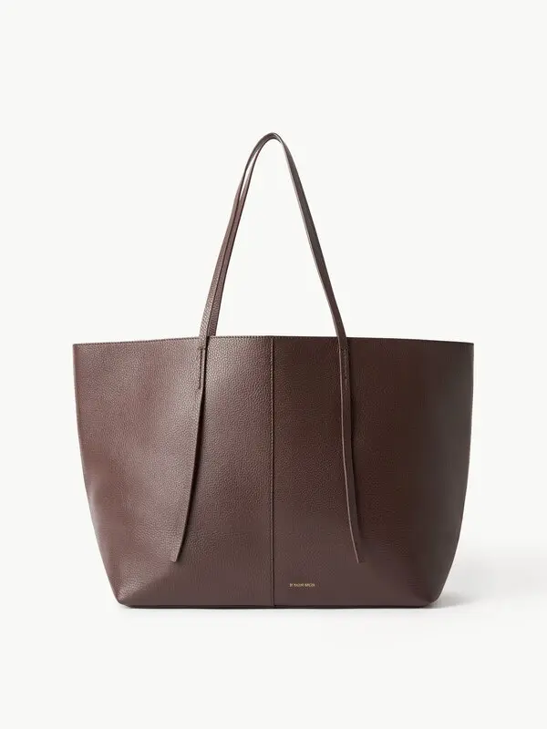 BY MALENE BIRGER Abilla Leather Tote - Coffee Bean