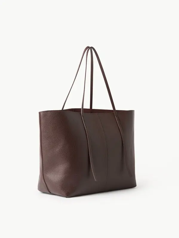 BY MALENE BIRGER Abilla Leather Tote - Coffee Bean
