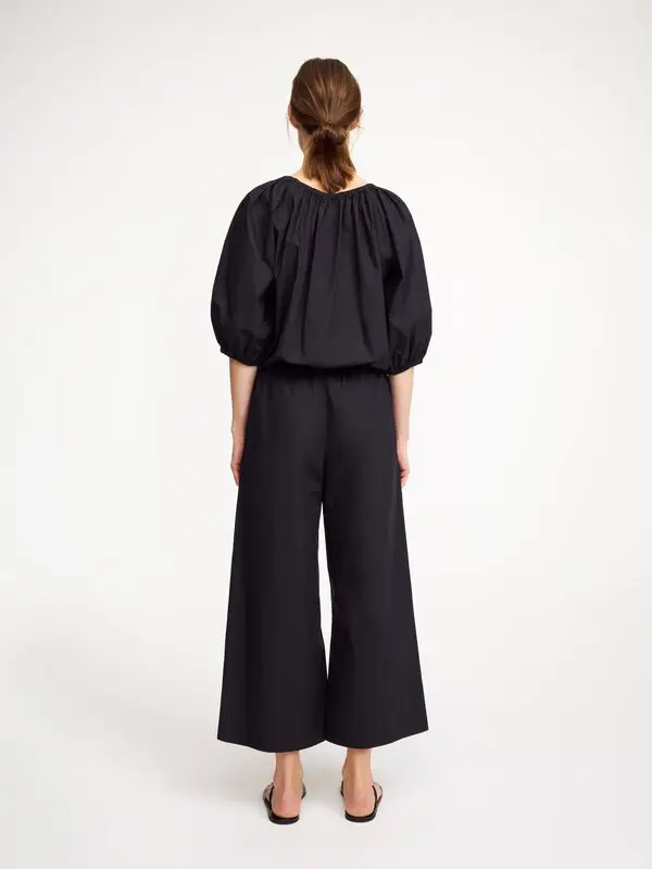 BY MALENE BIRGER Lelow Organic Cotton Blouse - Black