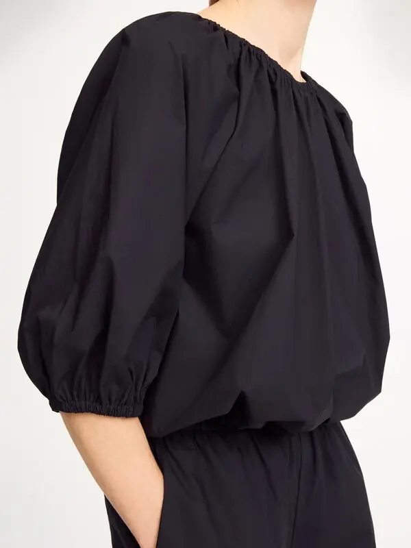 BY MALENE BIRGER Lelow Organic Cotton Blouse - Black