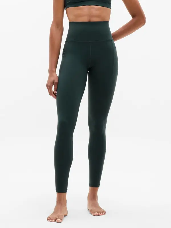 Athleta Salutation Stash High Rise Legging - Pine