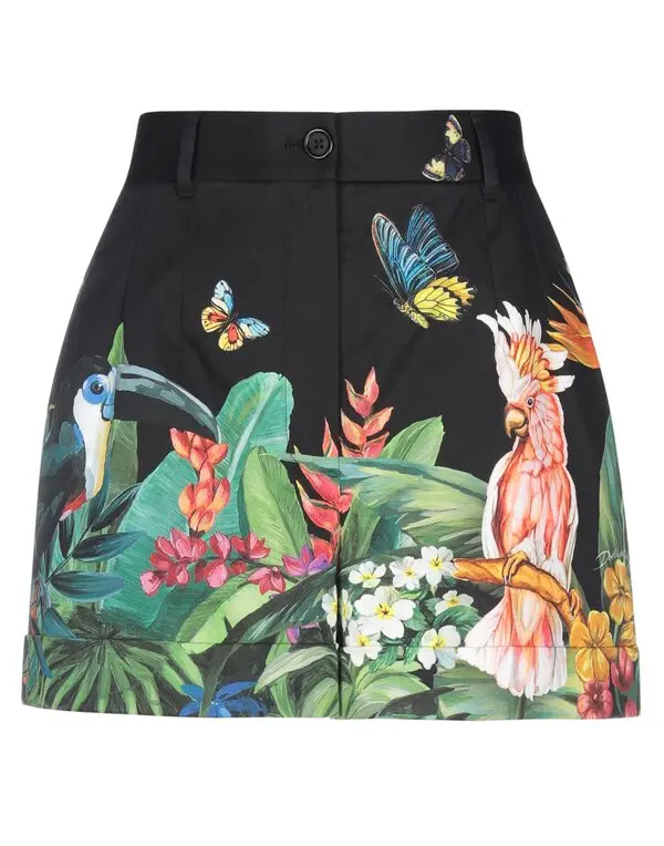 Dolce & Gabbana Printed Cuffed Shorts