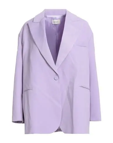 VICOLO Single-breasted Crepe Blazer With Satin Trims
