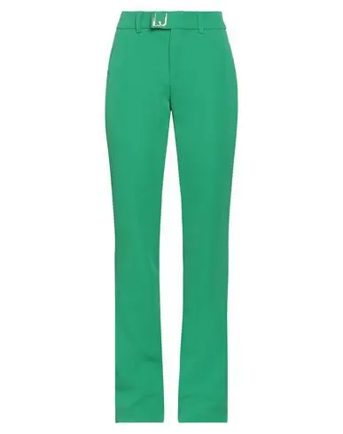 LIU •JO Flared Leg Chinos - Green