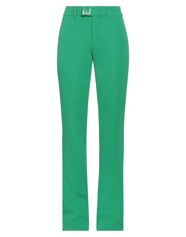 LIU •JO Flared Leg Chinos - Green