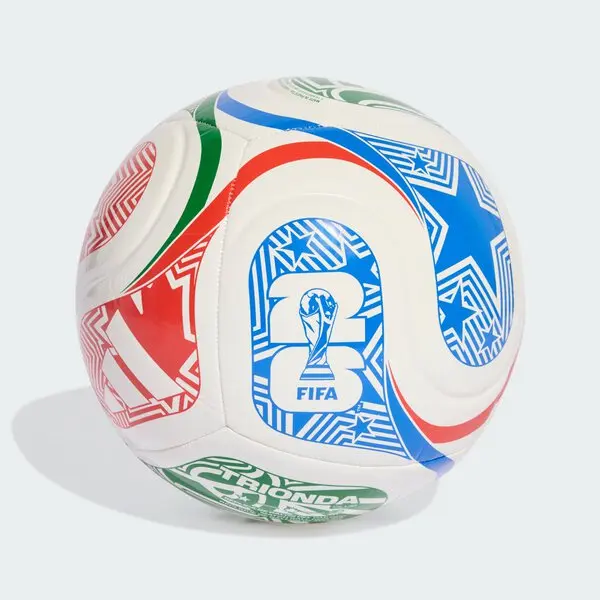 Adidas Fifa World Cup 26™ Trionda Club Ball - White / Vivid Red / Glow Blue / Green