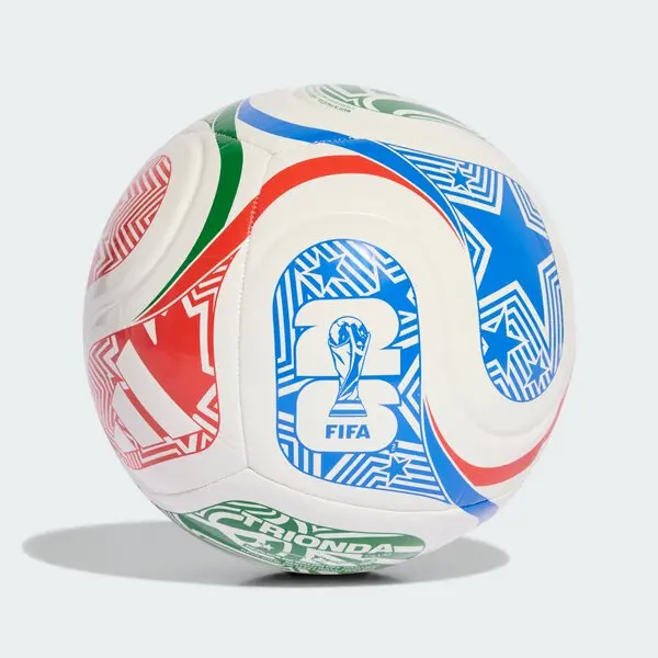 Adidas Fifa World Cup 26™ Trionda Club Ball - White / Vivid Red / Glow Blue / Green