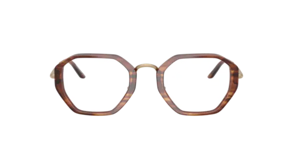 Giorgio Armani Optical Glasses - Striped Brown
