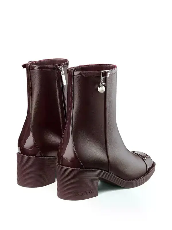 JIMMY CHOO Adry 60 Leather Ankle Boots - Brown