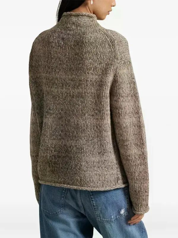 Polo Ralph Lauren Intarsia Turtleneck Sweater - Brown