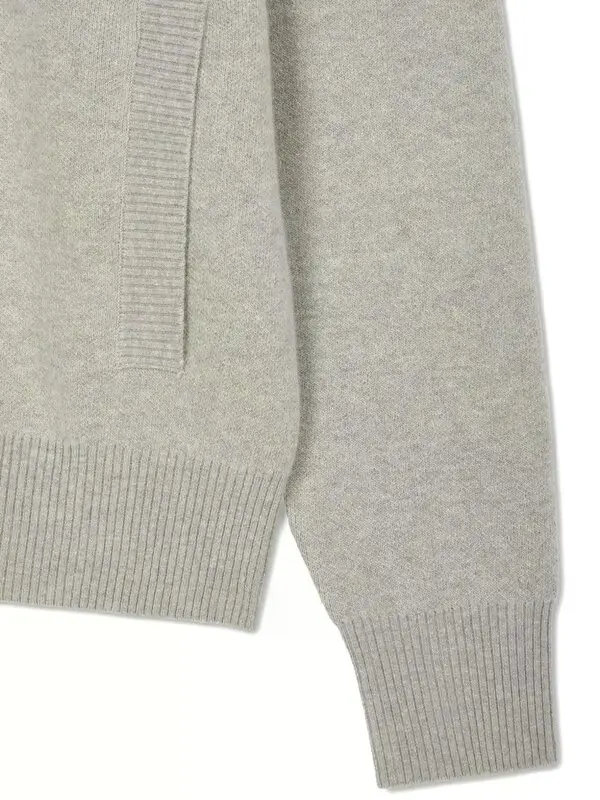STUDIO TOMBOY Spread-collar Zip-up Cardigan