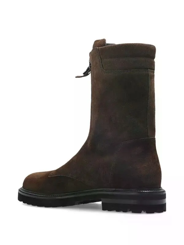 Giorgio Armani Leather Zip Boots