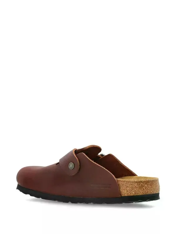 BIRKENSTOCK Boston Wb Buckle Strap Mules - Brown