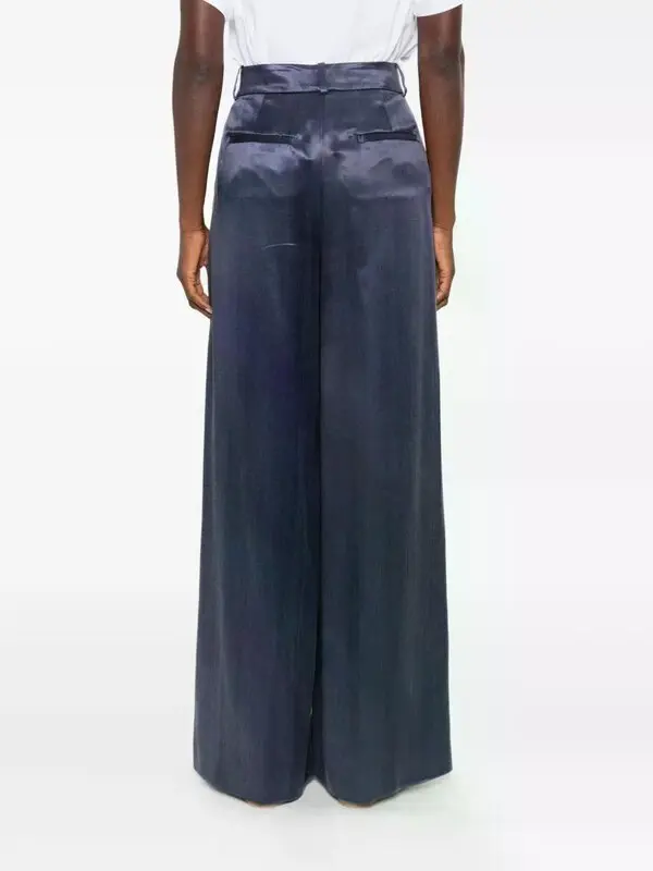 Peserico Wide Leg Satin Trousers