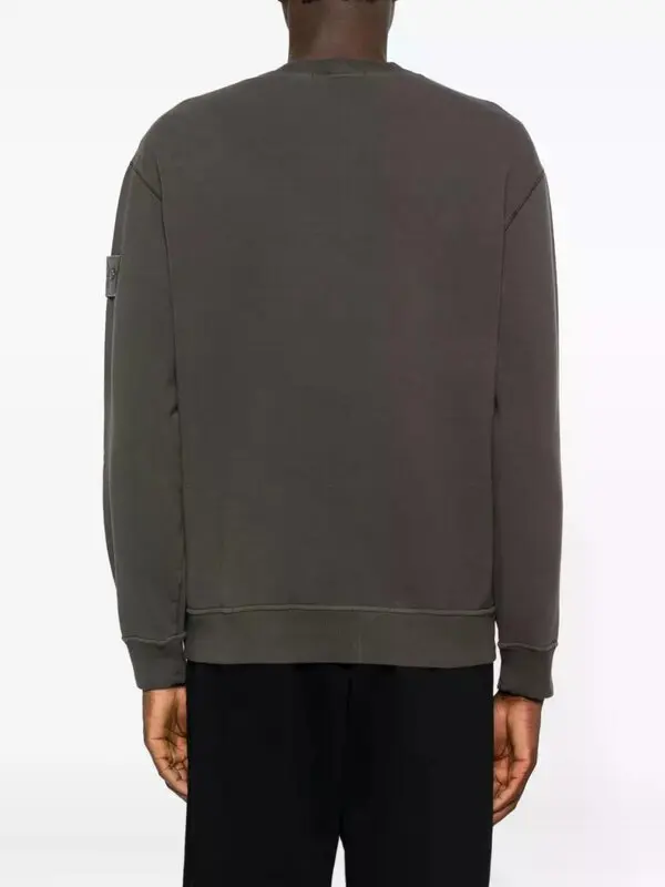 Stone Island Ribbed-trim Sweatshirt - Grey