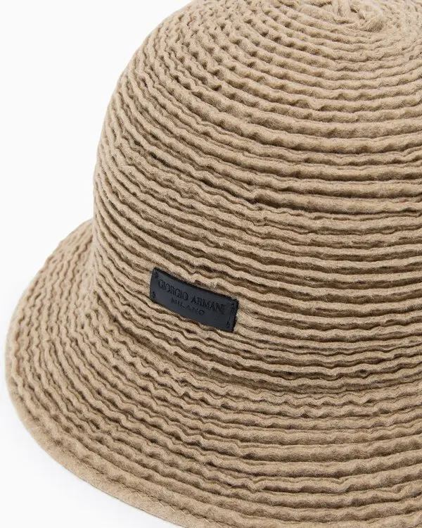 Giorgio Armani Wool Webbing Hat