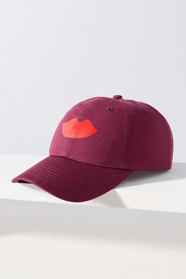 Clare V. Lips Baseball Cap - Oxblood